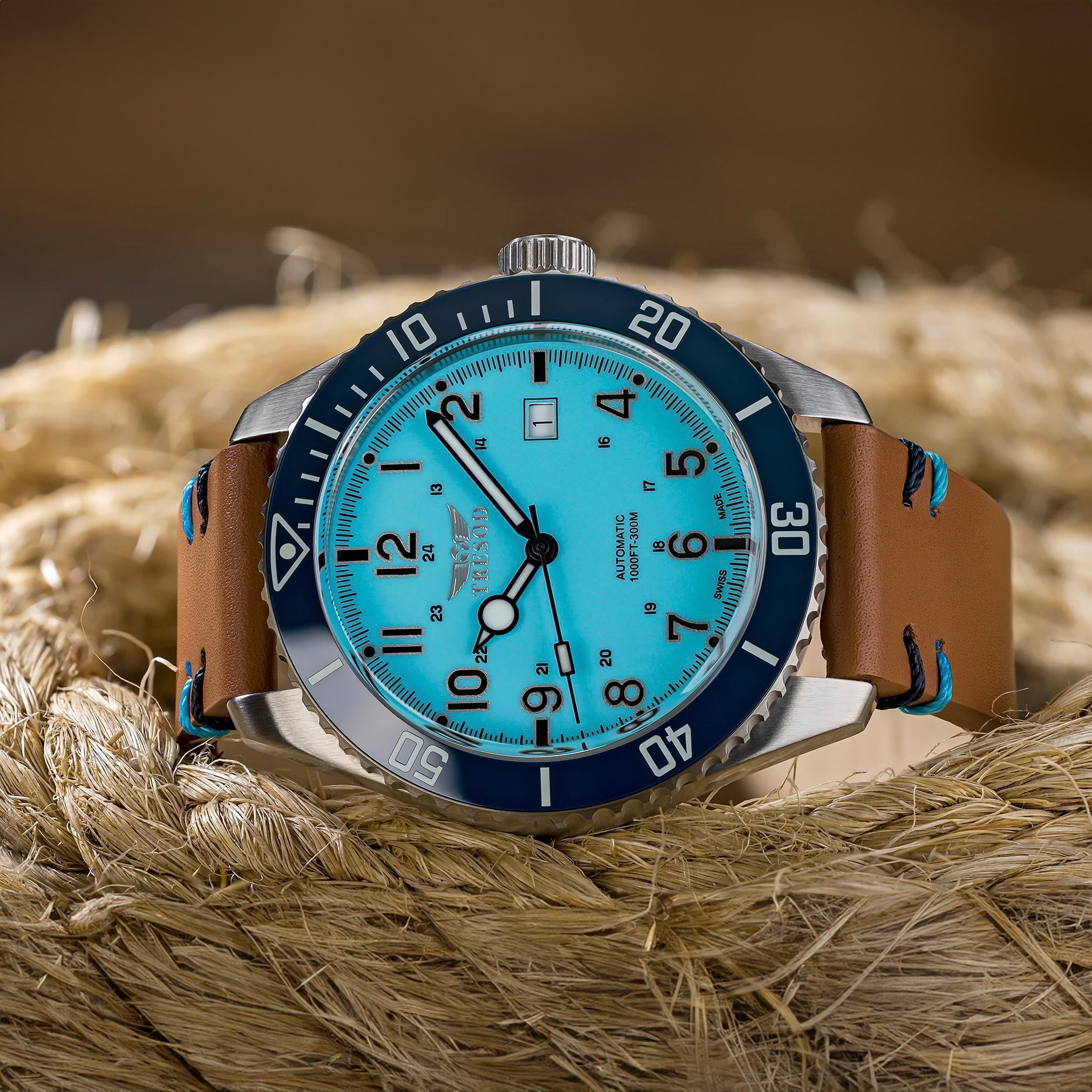 Tresod Ocean Master SW200 Automatic - Silver Tone / Blue
